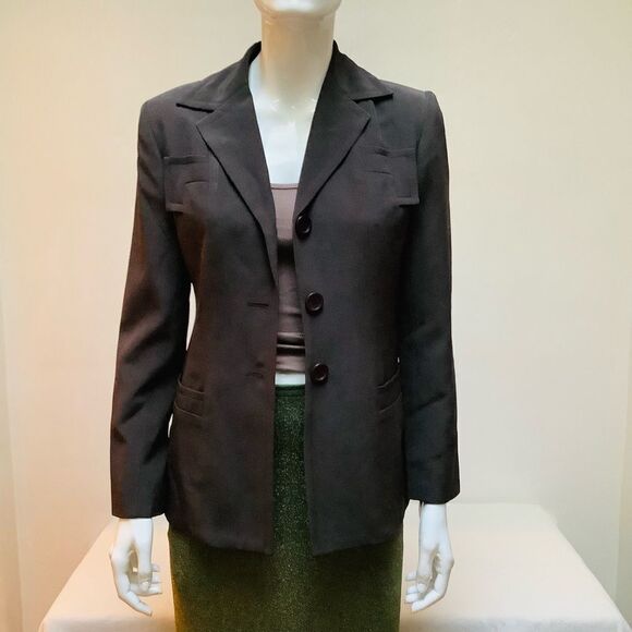 parallel | Jackets & Coats | Parallelblazersize6brownsinglebreasted ...